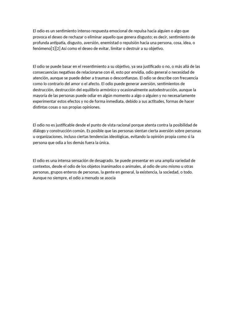 Odio | PDF