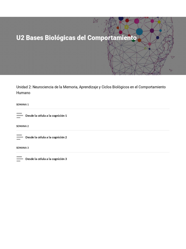 U 2 Bases Biologicas Del Comportamiento YCWnVebn | PDF | Neurona | Sistema nervioso