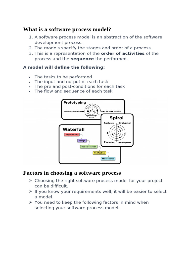 What Is A Software Process Model | PDF | Software Development Process | Computer Science