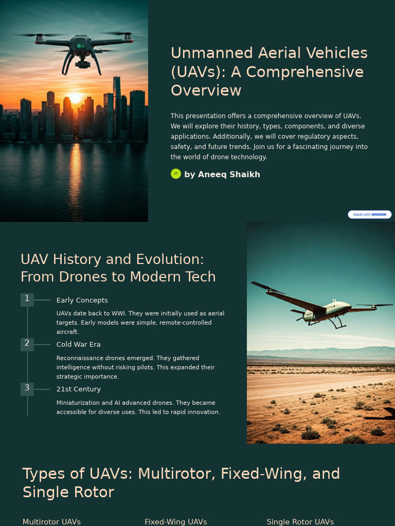 Unmanned Aerial Vehicles UAVs A Comprehensive Overview | PDF | Unmanned ...