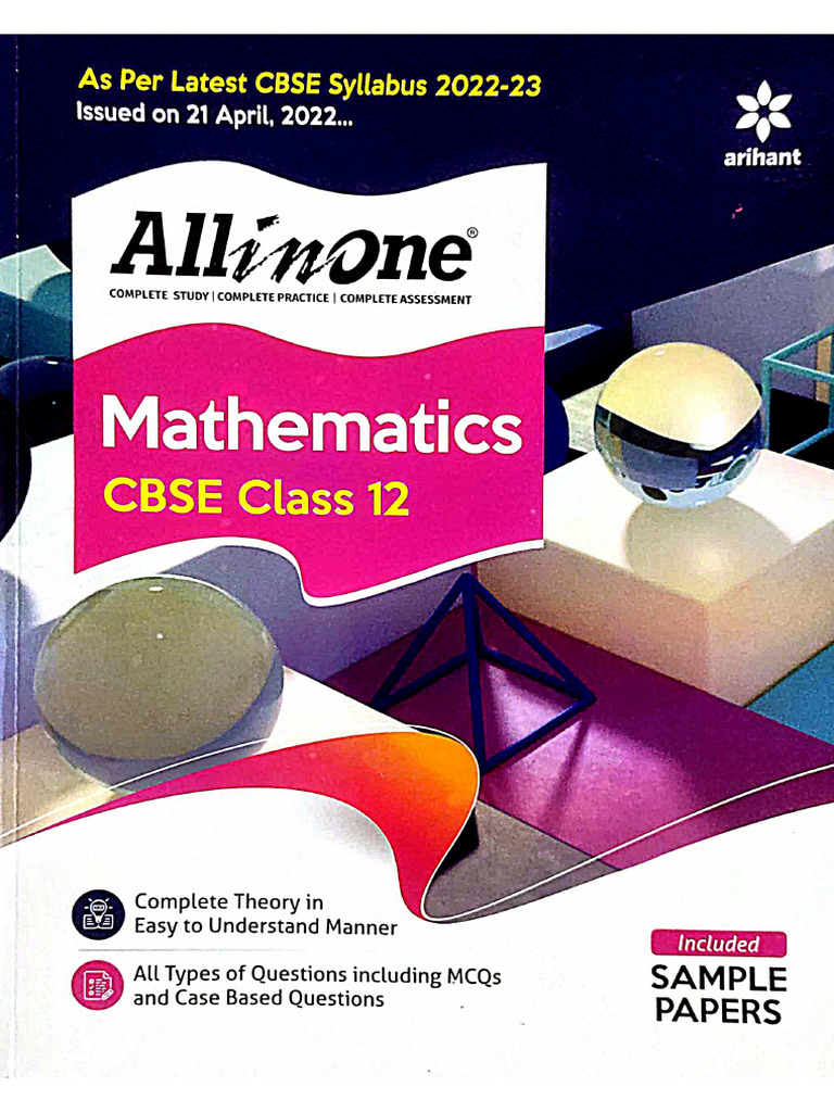 All in One - Mathematics Class 12 | PDF