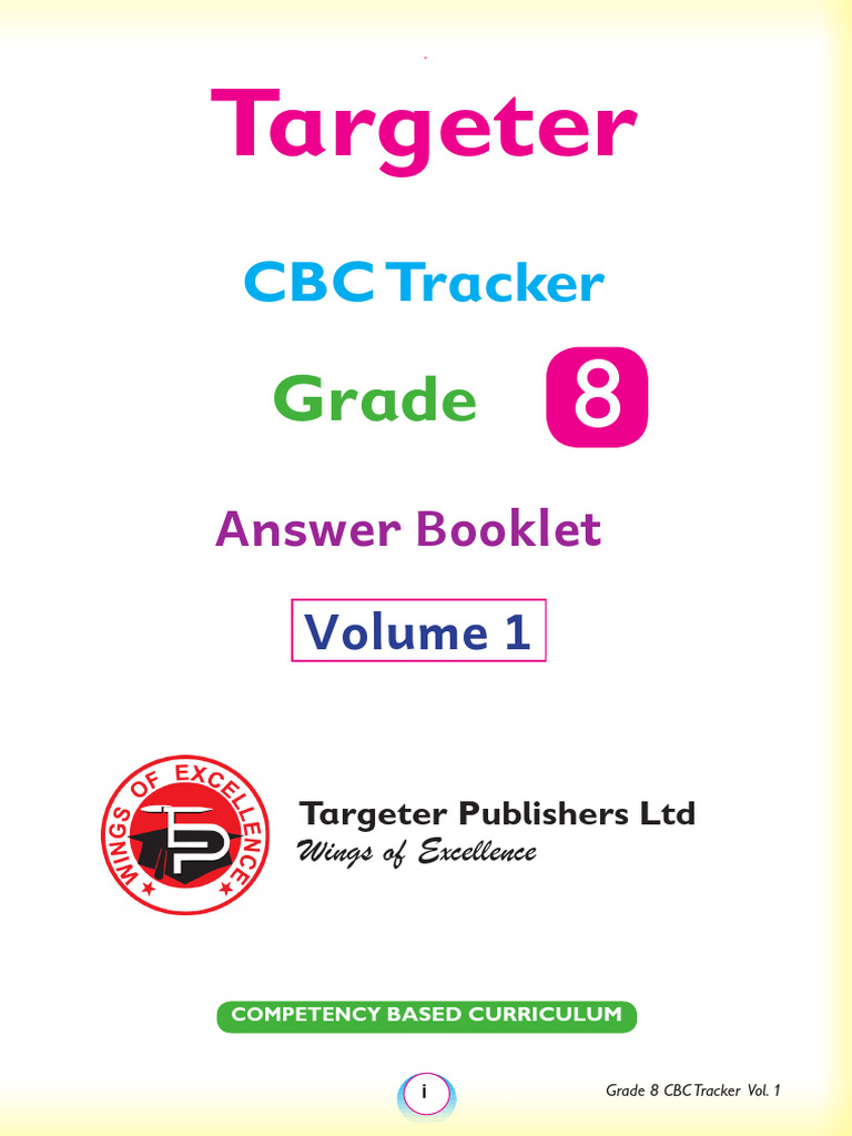 Grade 8 Answers Volume 1 | PDF