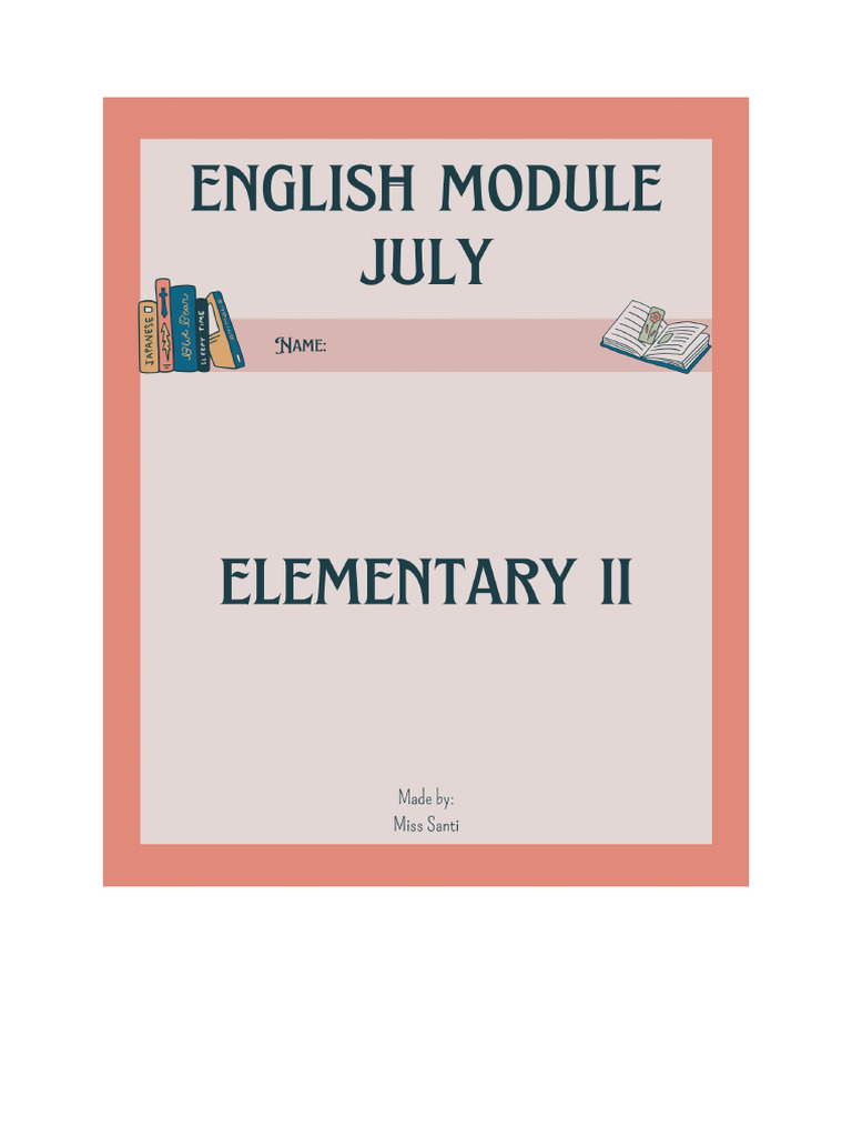 Module Elementary 2 | PDF