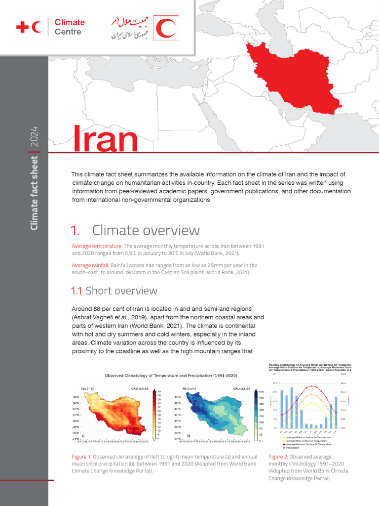 RCCC Country Profiles Iran 2024 Final | PDF | Human Migration | Hazards