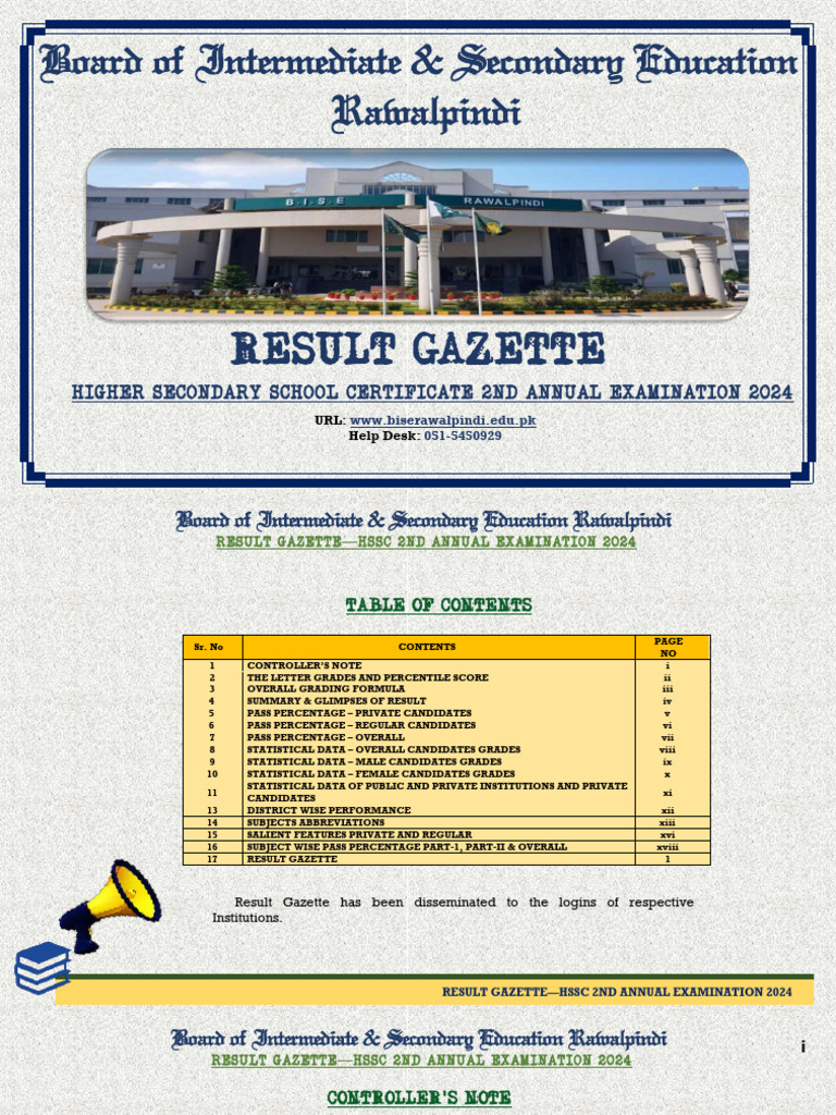 HSSC 2nd Annual Exam Results 2024 | PDF | Adolescence | Vocational ...