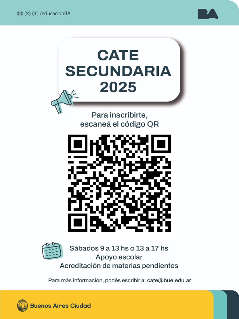 Inscripcion Cate Secundaria | PDF
