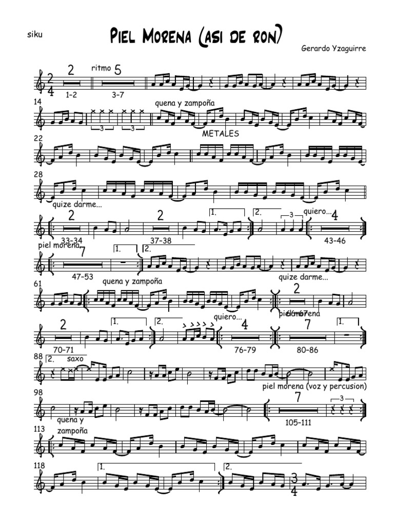 Piel Morena : Musique et Culture | PDF | Instruments de musique ...
