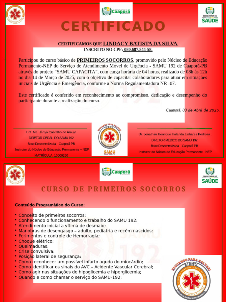 Certificado Modelo | PDF