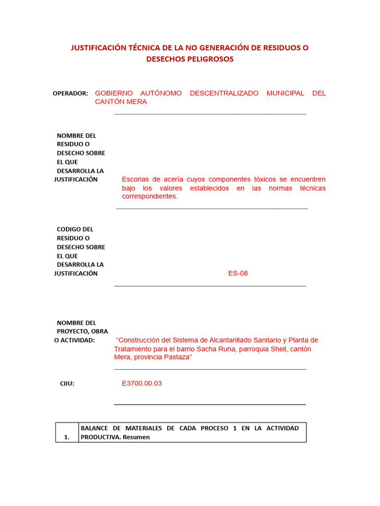 Es 08 | PDF | Residuos