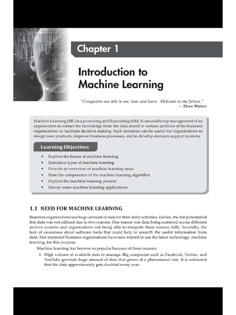 Machine - Learning - Chapter 1 and 2 | PDF | Confidence Interval | Probability Distribution