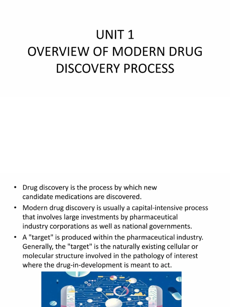 Overview of Modern Drug Discovery | PDF
