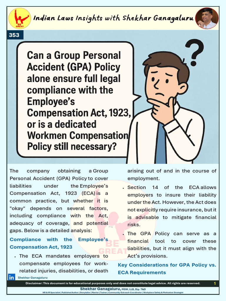 353 - Using Group Personal Accident Policies To Meet Employee ...