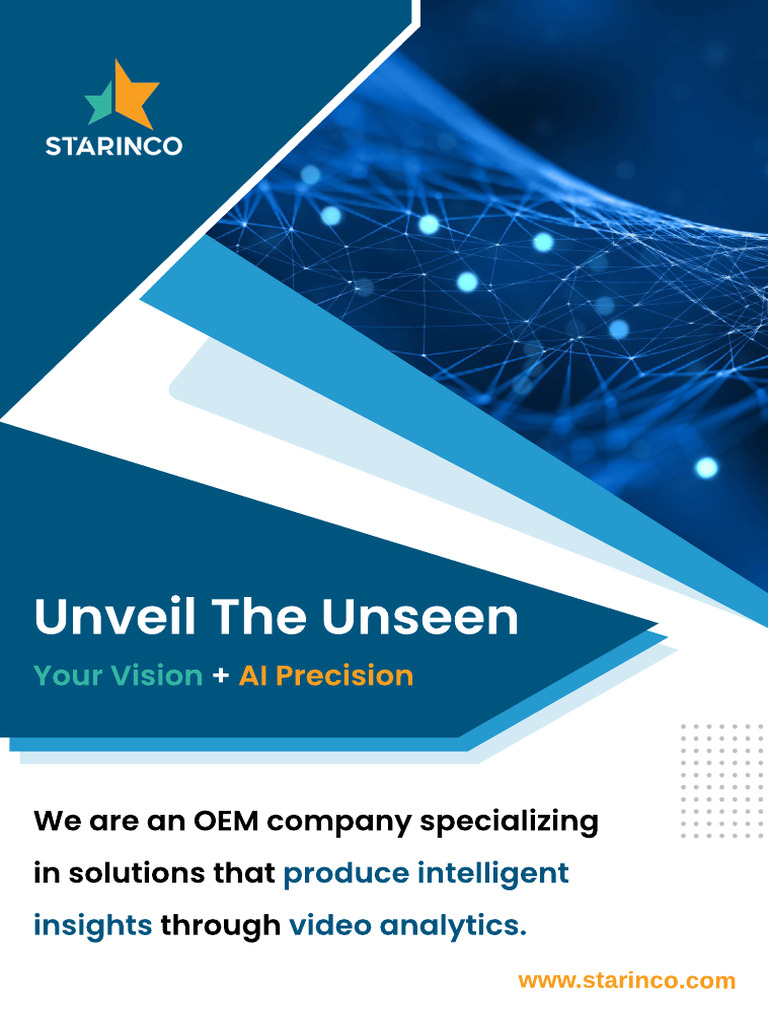 Starinco - Brochure - AI Enabled Computer Vision | PDF | Internet Of Things | Analytics