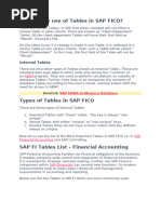 SAP TCode Table Identification Guide | PDF | Computers