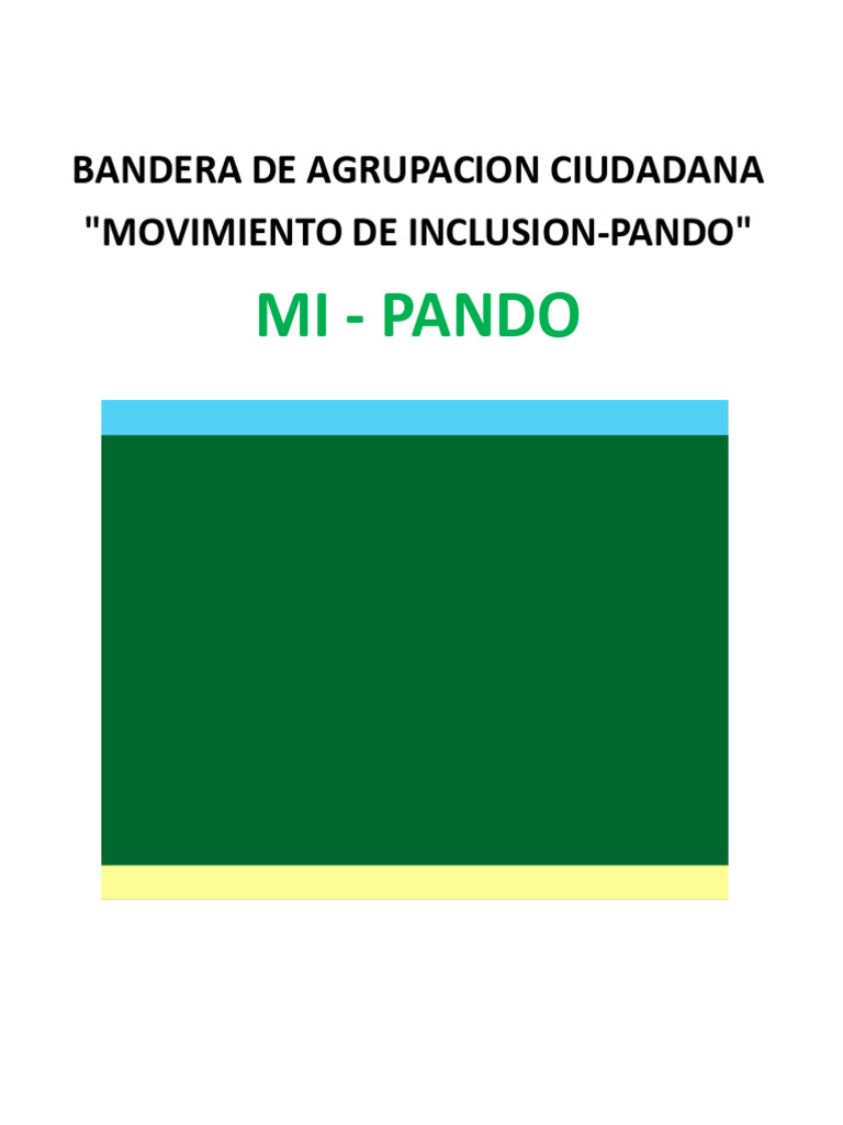 Bandera Mi Pando | PDF