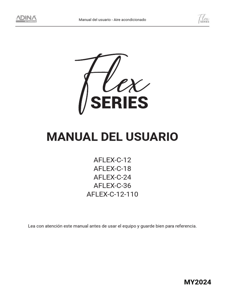 Aflex C Manual de Usuario Es | PDF | Enchufes y tomas de corriente alterna | Cambiar