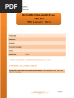 Grade 6 Term 1 Data Handling Lesson 1 2 | PDF | Lesson Plan | Data