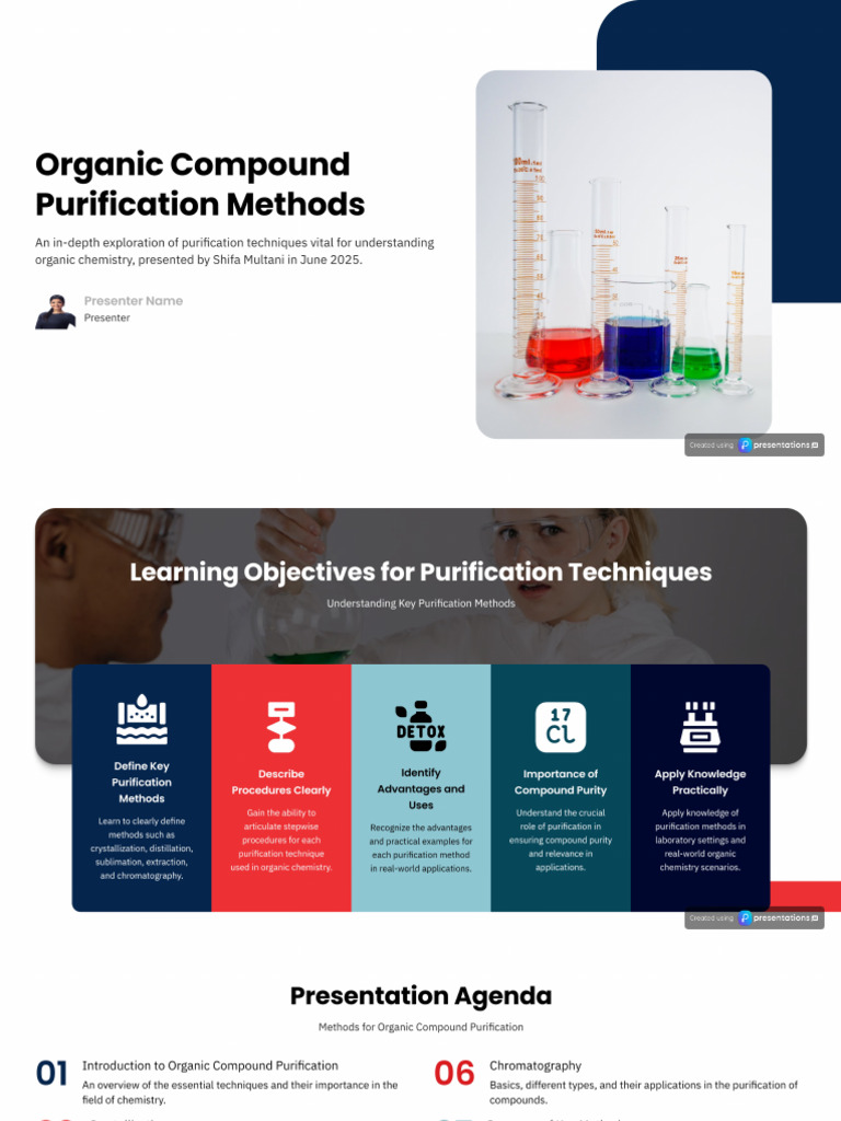 Organic Compound Purification Methods | PDF