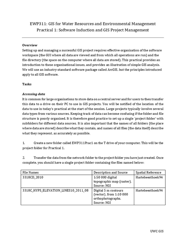 GIS Project Management with ArcGIS | PDF | Arc Gis | Software