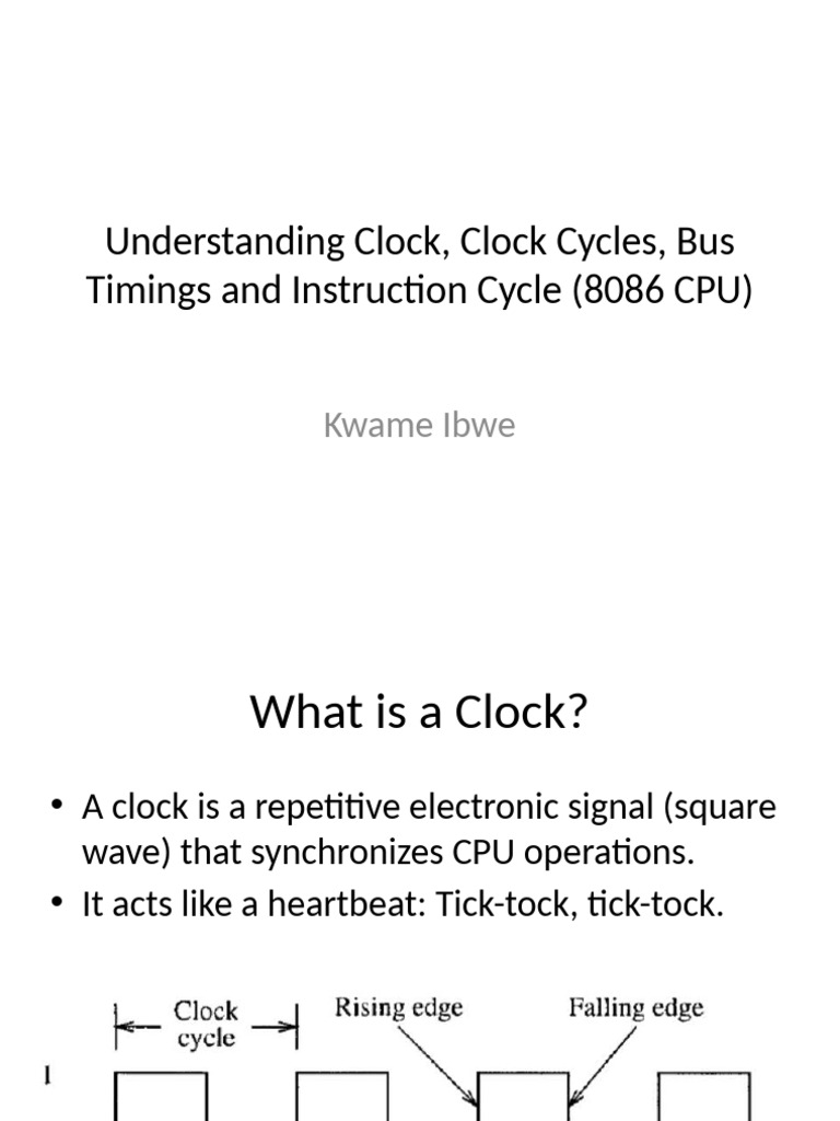 8086 Instruction Cycle | PDF