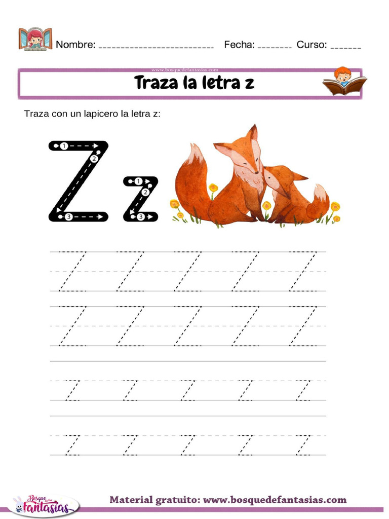 Ejercicios de Palabras Con La Letra Z | PDF