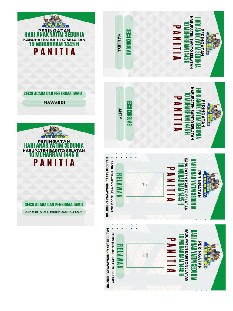 Id Card b2 Relawan | PDF