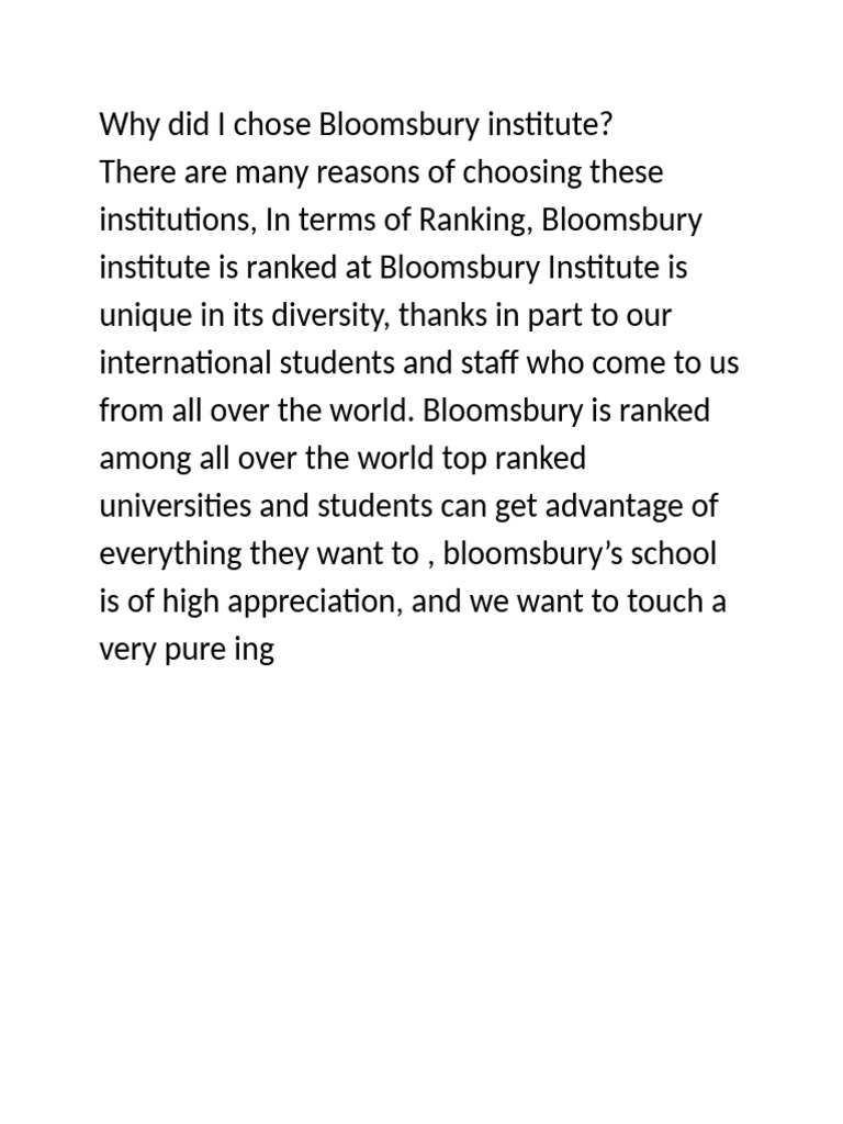 Statements of Purpose | PDF