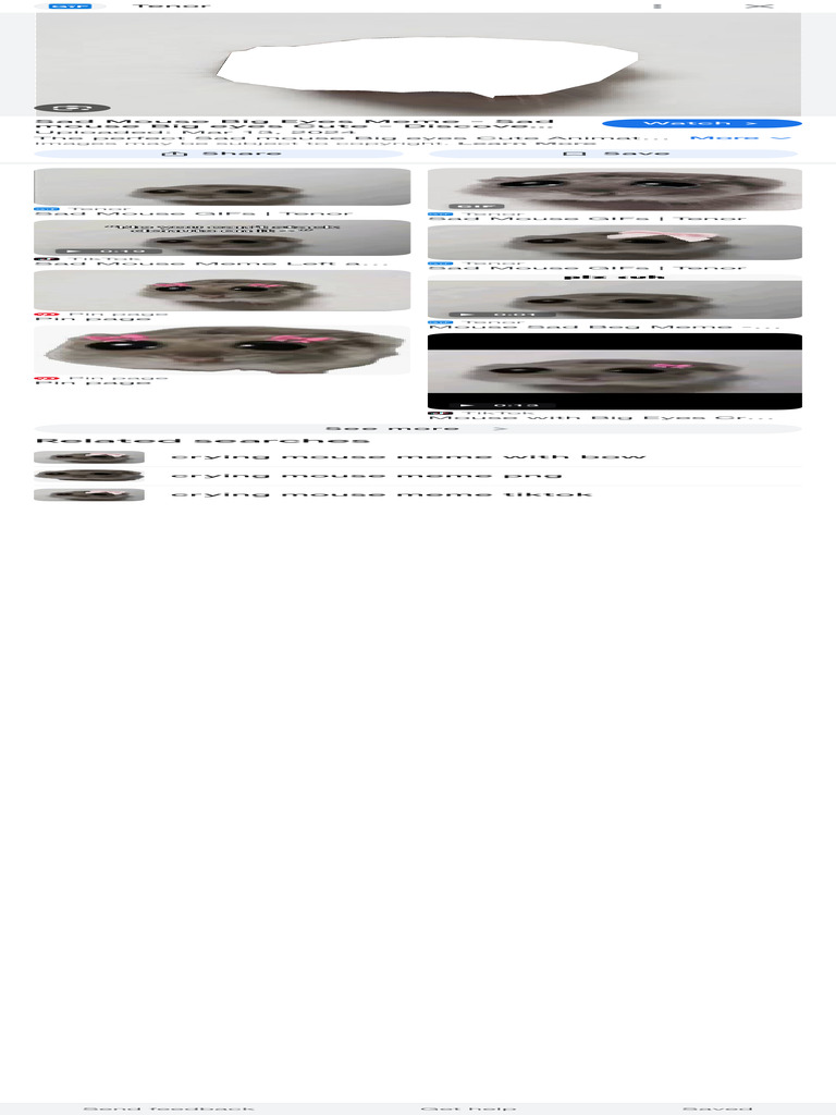 Sad Mouse with Big Eyes GIF | PDF