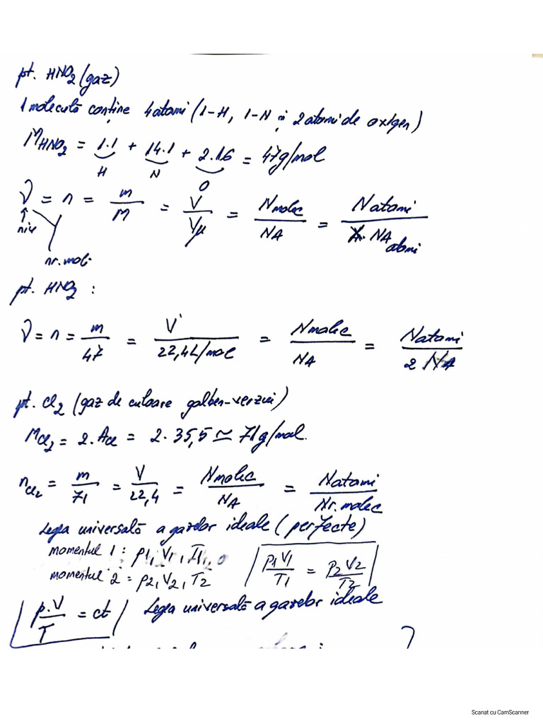 Aplicatii Legile Gazelor | PDF