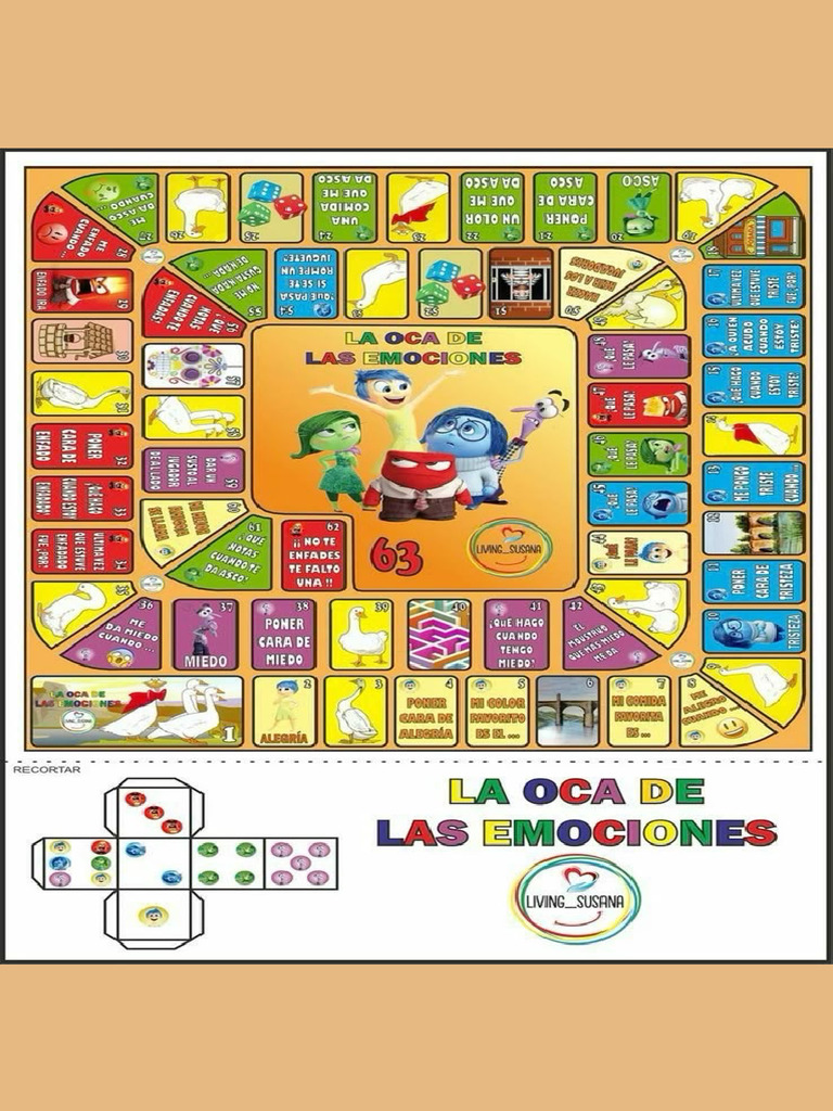Juego de La Oca de Las Emociones | PDF