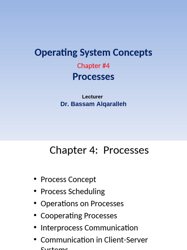 Operating Systems Ch#y | PDF | Process (Computing) | Scheduling (Computing)