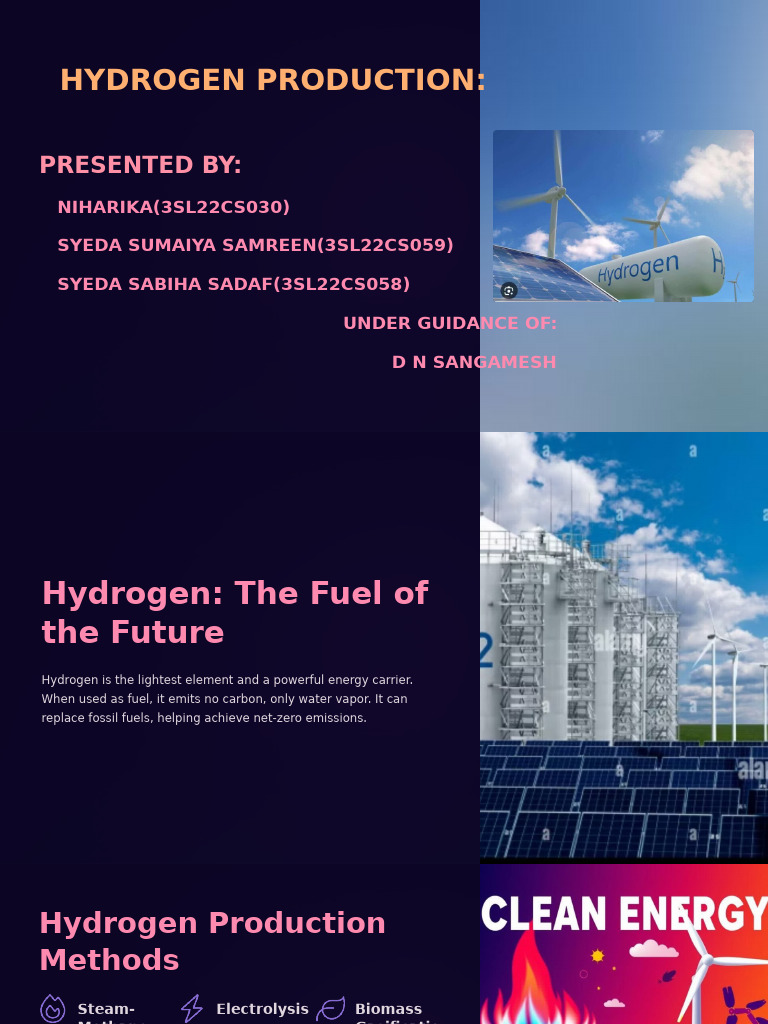 Hydrogen Production Methods Explained | PDF | Hydrogen | Fuels
