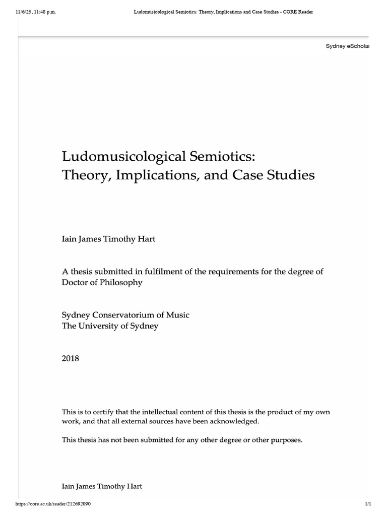 Ludomusicological Semiotics - Theory, Implications and Case Studies ...