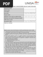 Unisa DSAR03 Address Change Form | PDF | Mail