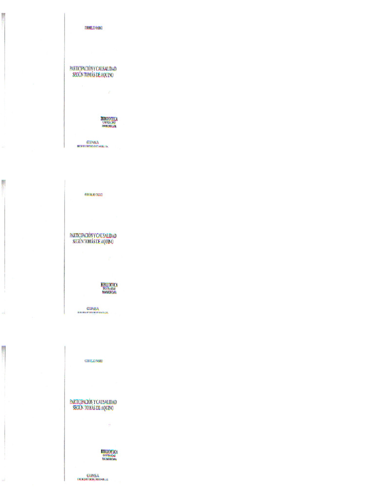 Cornelio Fabro Sobre La Participacion en Tomás de Aquino | PDF