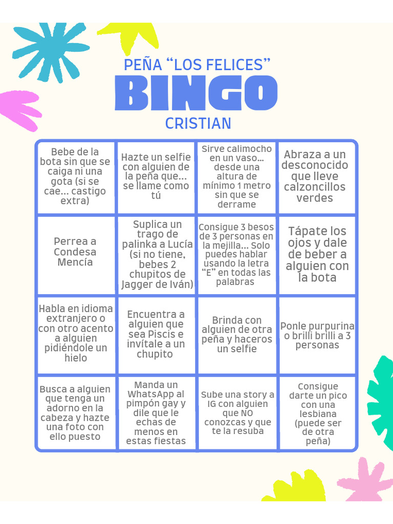 Colorful Bold Theatre Vocabulary Bingo | PDF