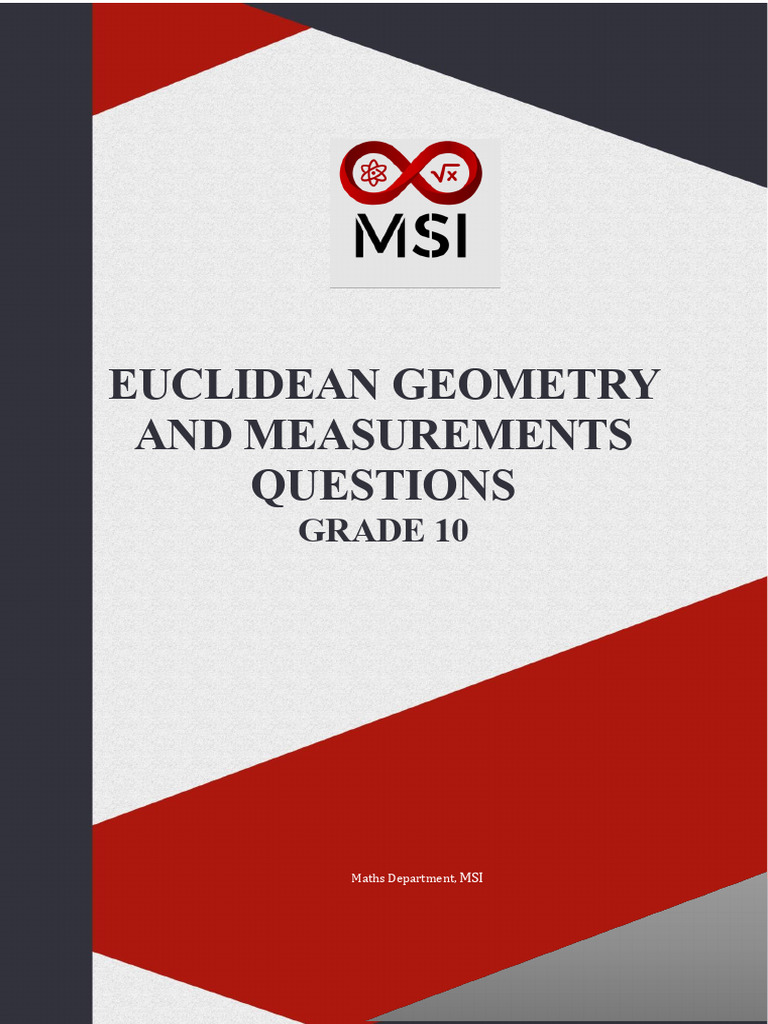 Grade 10 Euclidean Geometry Questions | PDF