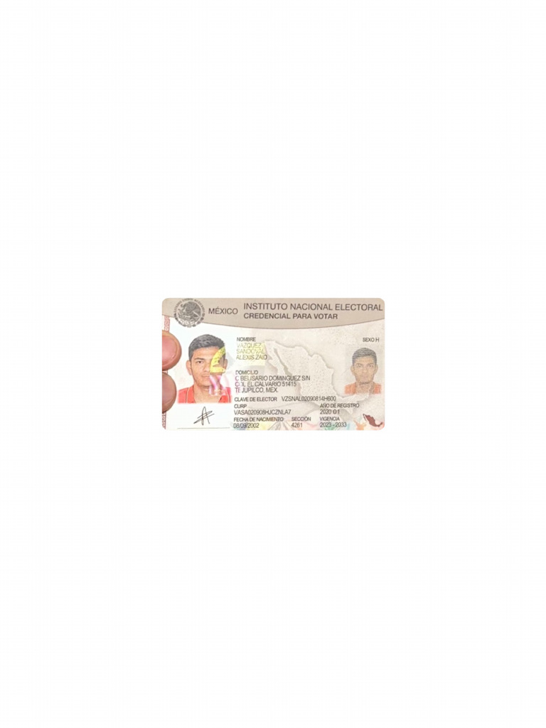 Credencial para Votar - A | PDF