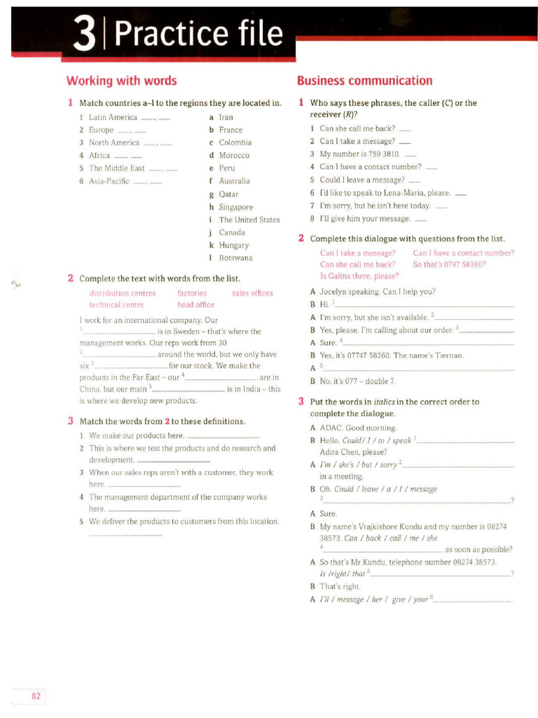 Grammar Bank Unit 3 | PDF