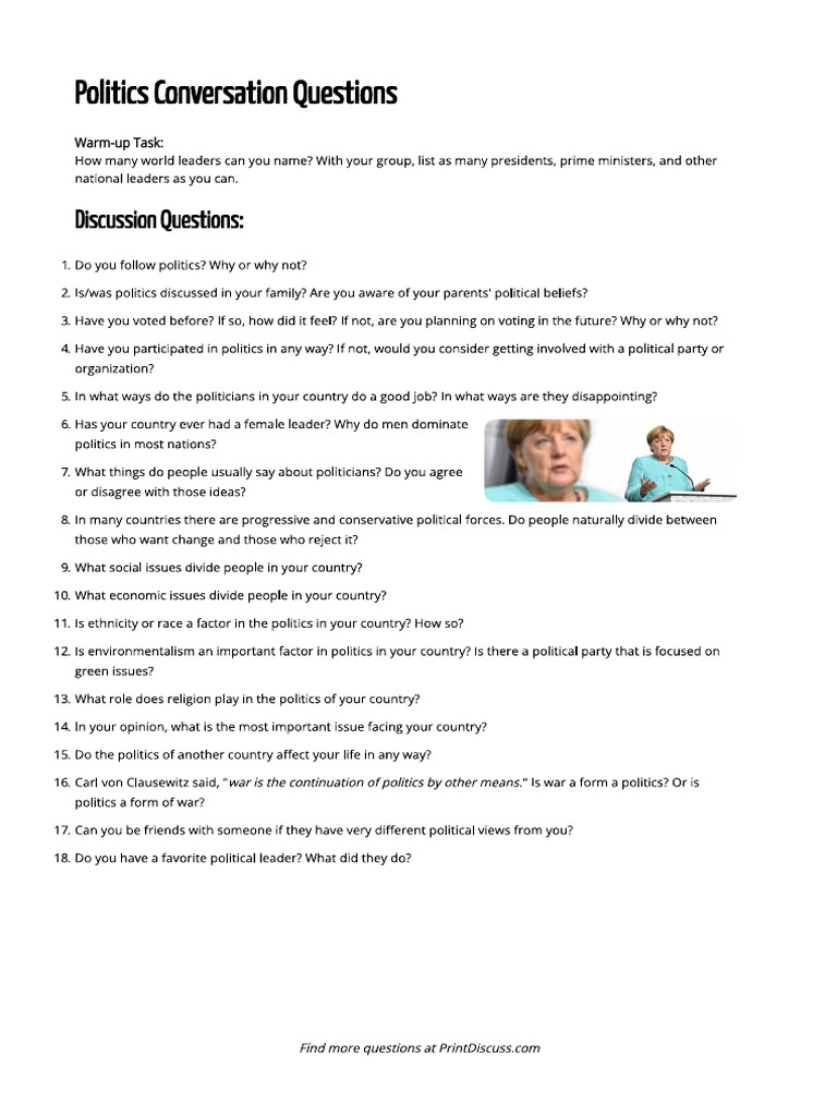 Politics Questions | PDF