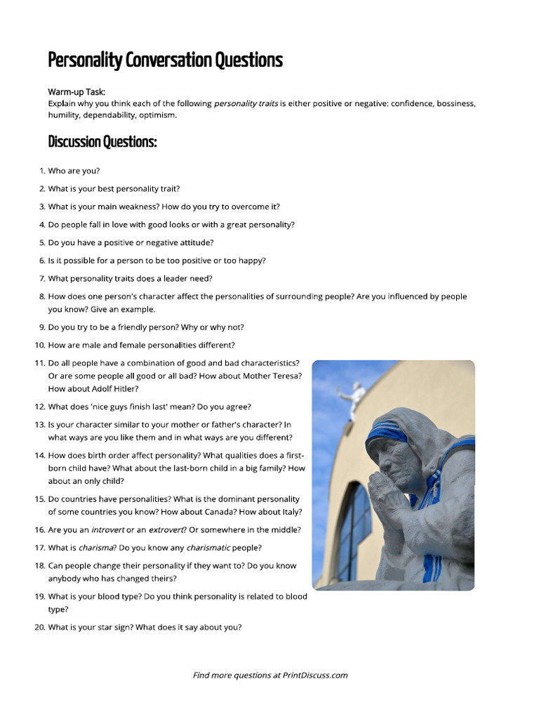 Personality Questions | PDF