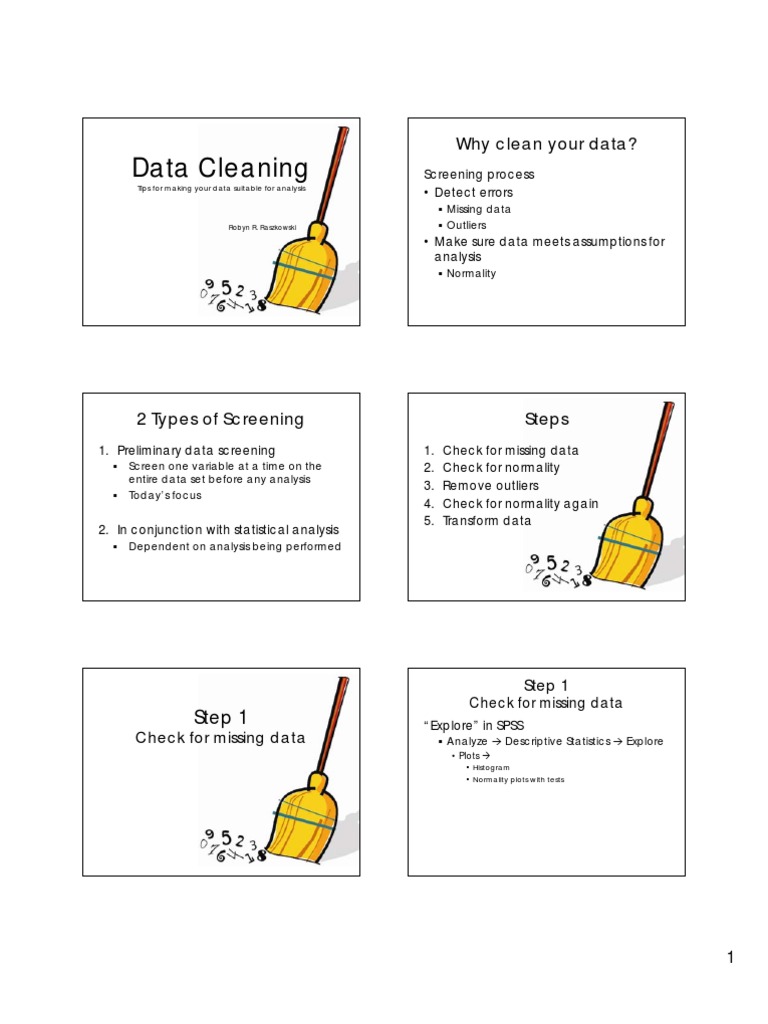 4-Data Cleaning - Handout | Normal Distribution | Skewness