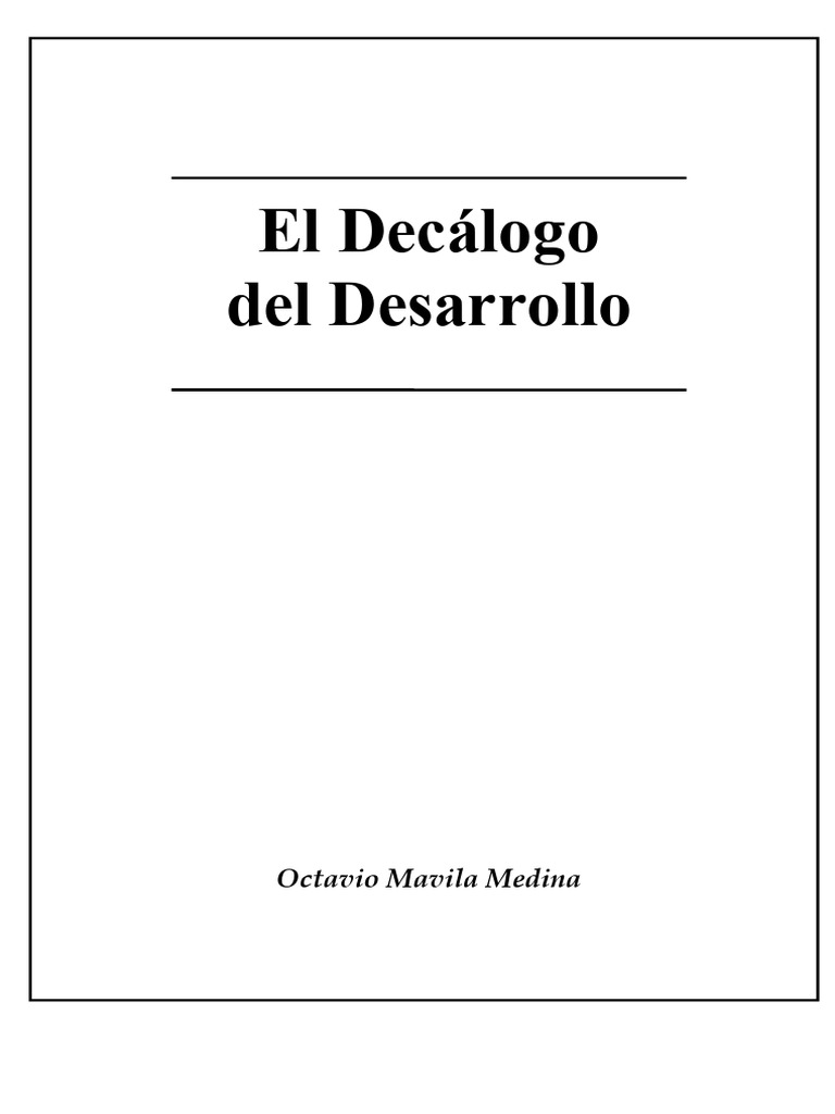 Decalogo Del Desarrollo Mavila | PDF