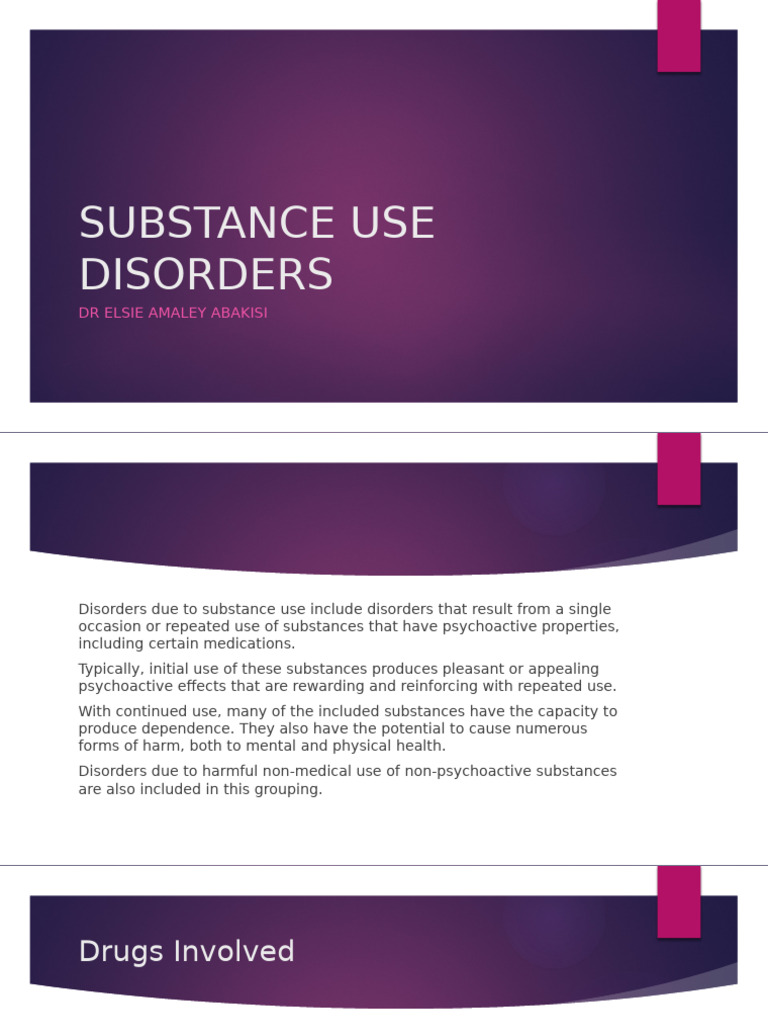 Understanding Substance Use Disorders | PDF | Substance Abuse | Reward ...