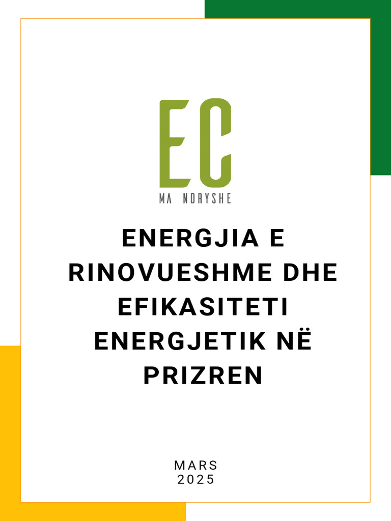 Energjia e Rinovueshme Dhe Efikasiteti Energjetik Ne Prizren | PDF