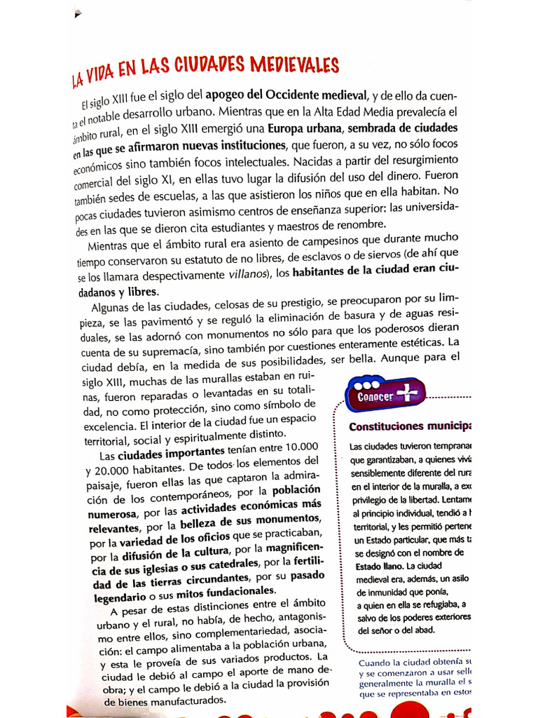 La Vida en Las Ciudades | PDF