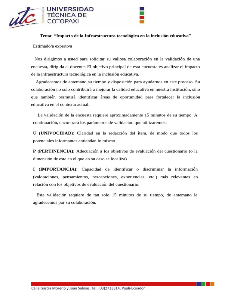 Validacion 1-Páginas (1) (1) XXX | PDF | Metodología de encuesta | Aprendizaje