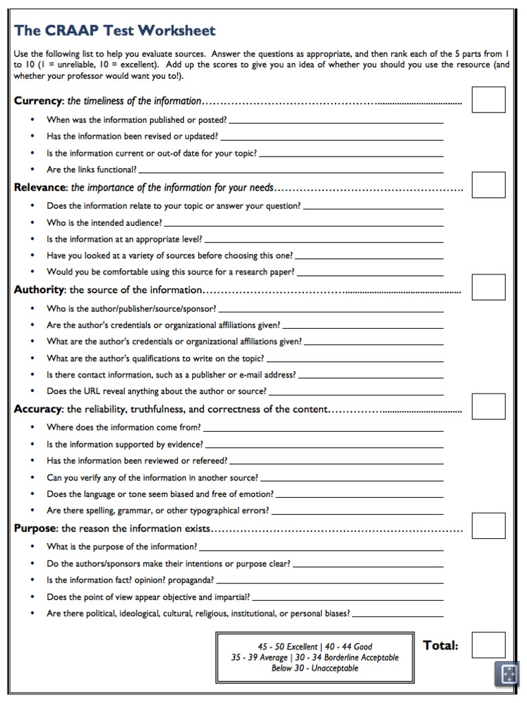 CRAAP | PDF