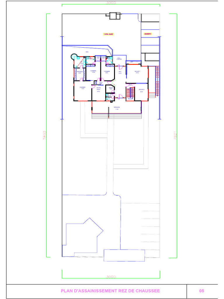 04 Plan de Plomberie-Assainissement RDC | PDF