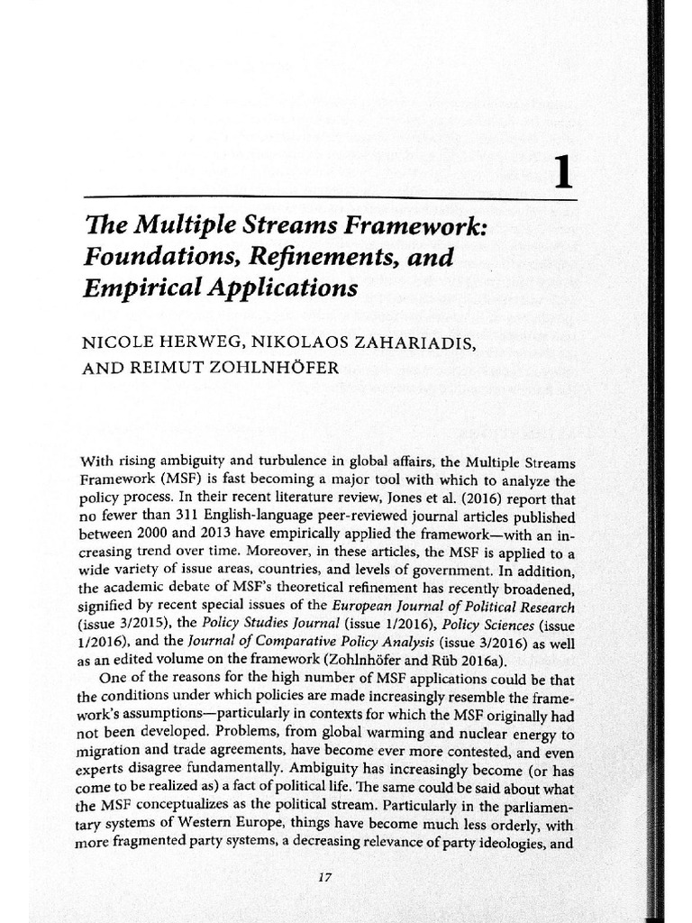 The Multiple Streams Framework Structure Limitations 2mn8g6bv0u | PDF